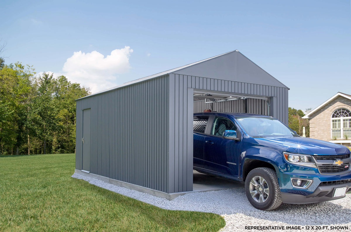 Steel Garage Kit 12x20 | Metal Garage Building Package Canada – Grizzly ...